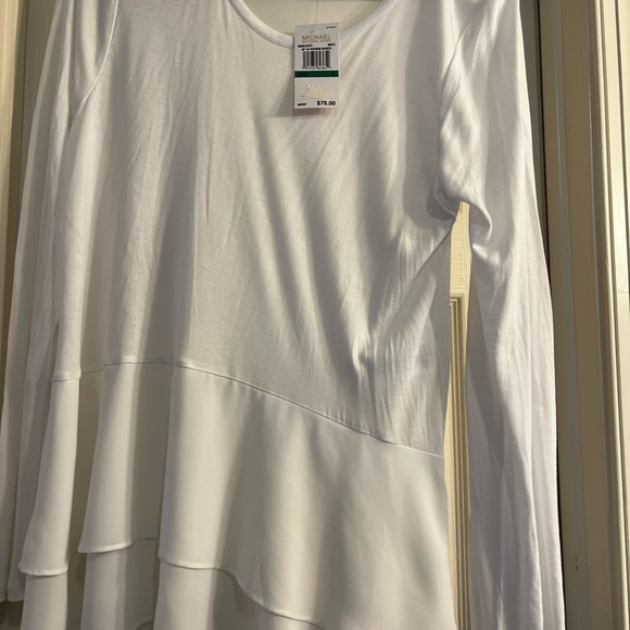 Michael Kors | Tops | Michael Kors Peplum Topsz L | Poshmark